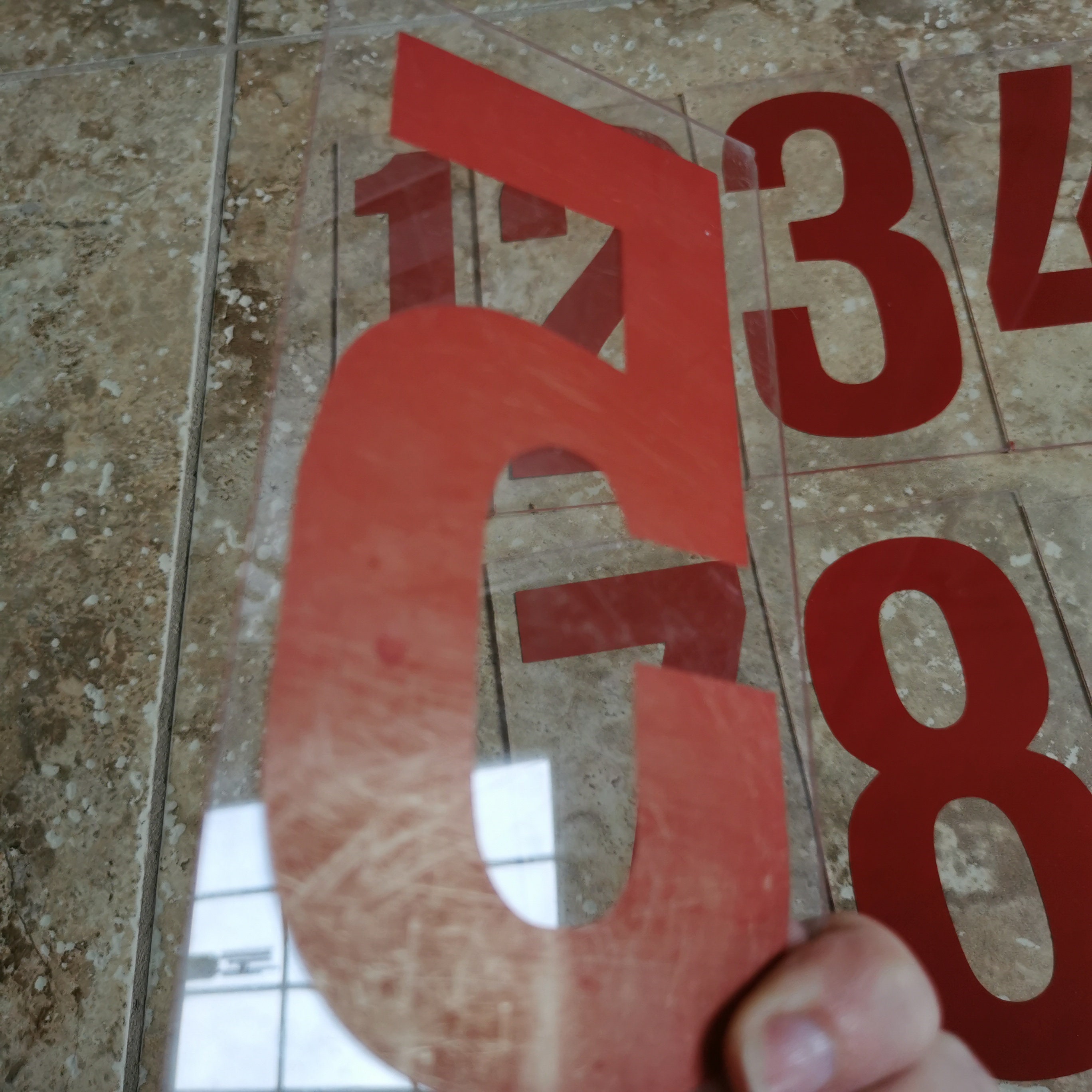 Vintage Acrylic Letter or Number Sign 7inch CHOOSE 1 - Marquee Retro ...