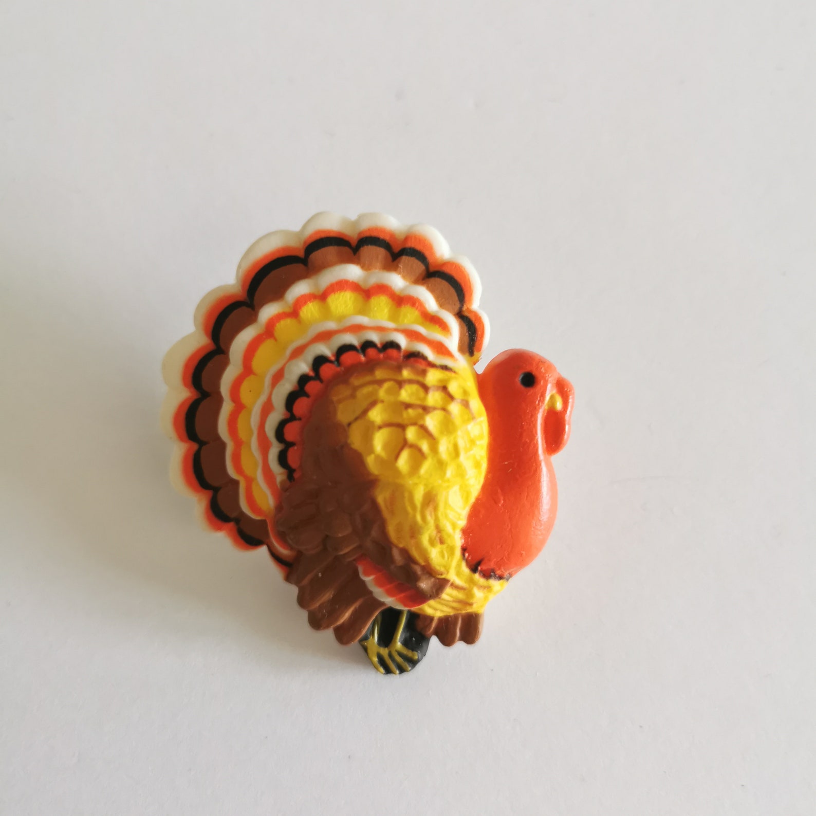 Vintage Thanksgiving Turkey Pin Hallmark Cards Harvest - Etsy