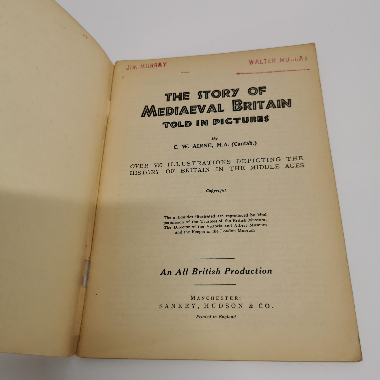 1950s Story of Medieval Britain Told in Pictures Illustrated History ...