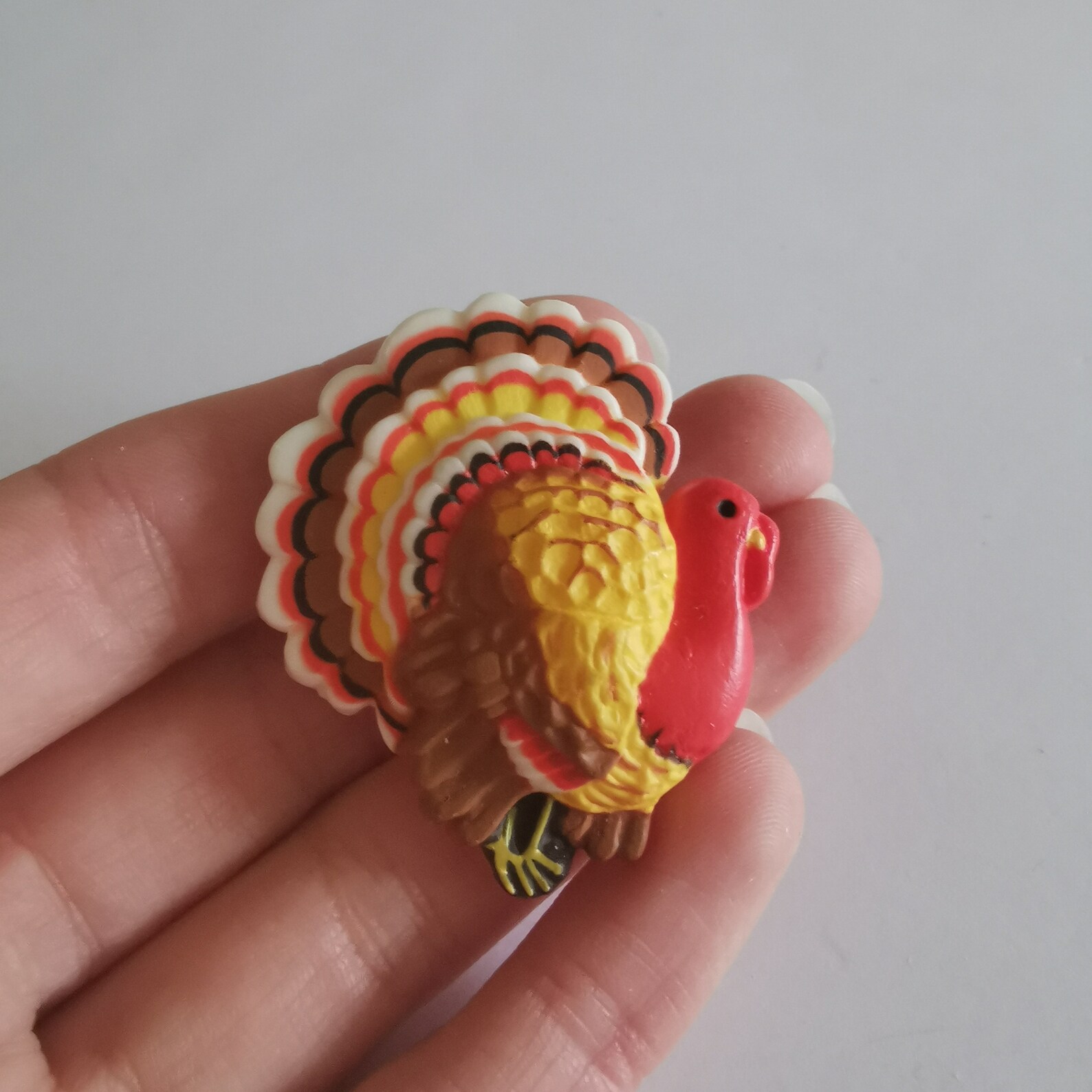 Vintage Thanksgiving Turkey Pin Hallmark Cards Harvest - Etsy