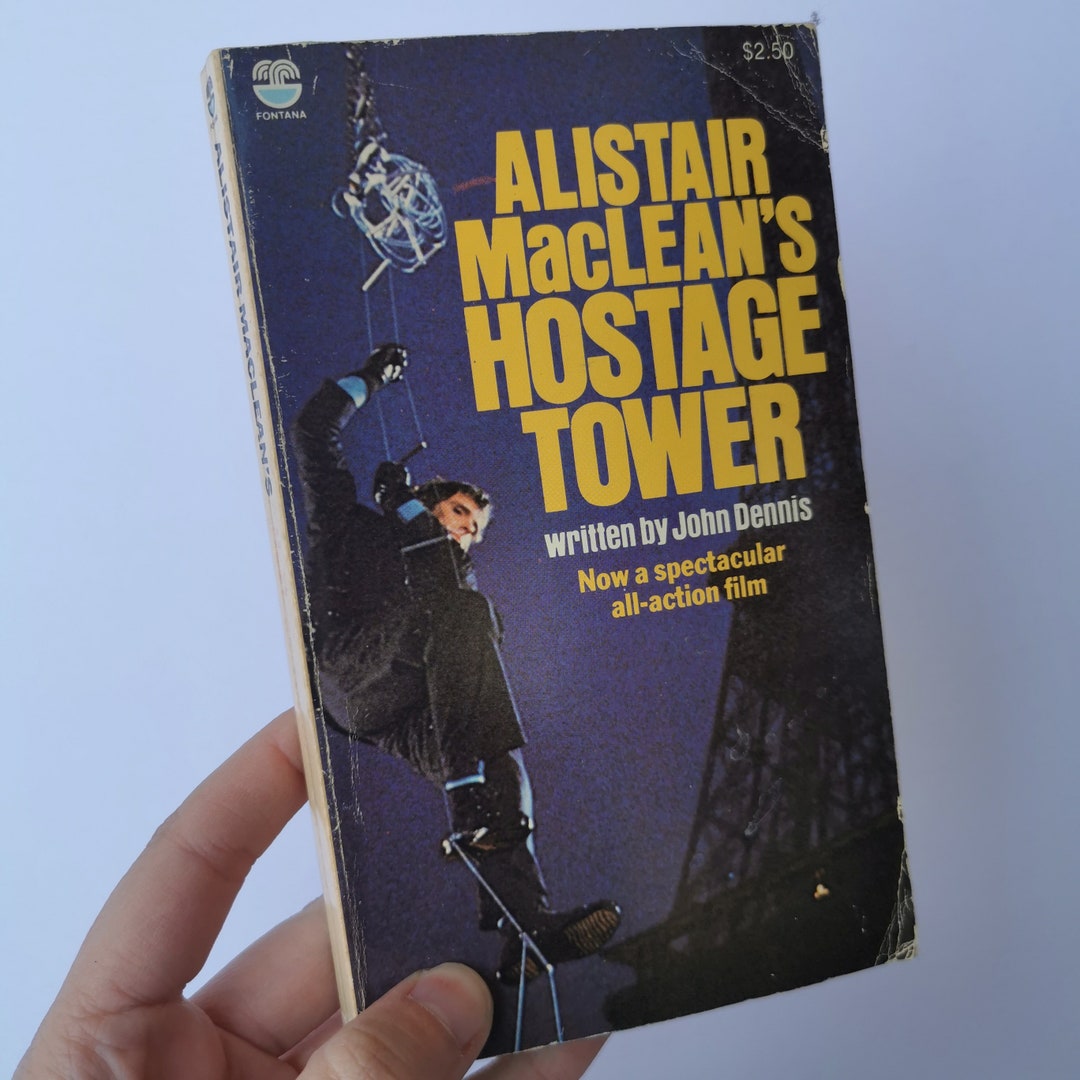 1980 Alistair Maclean's Hostage Tower Paperback, Pulp Fiction Spy ...