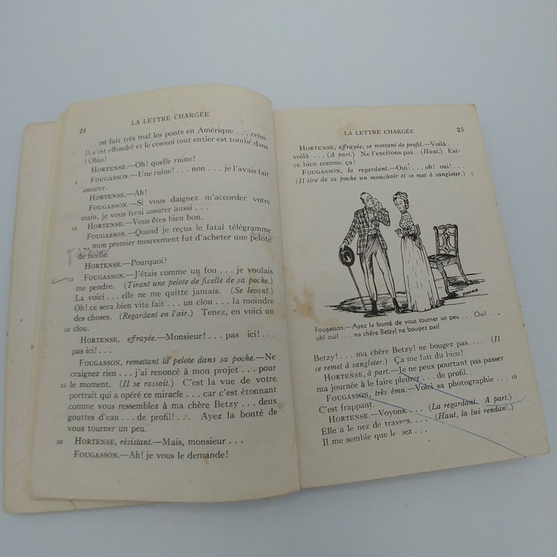 Vintage 1942 French Language Student Book Pour Lire Avec | Etsy