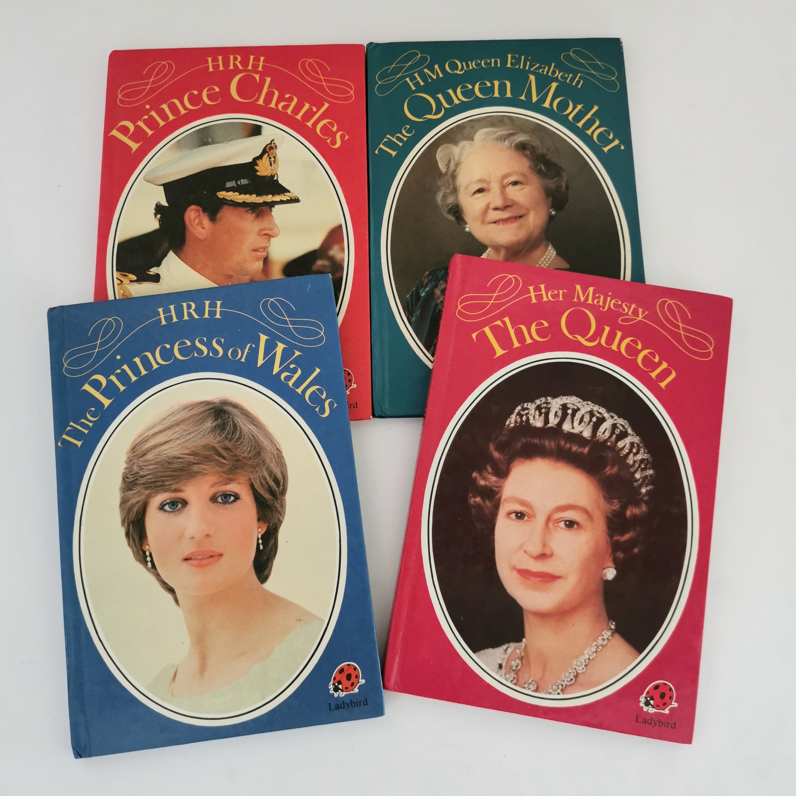 1980s Set of 4 Ladybird Books British Royal Family Queen Princess Diana ...