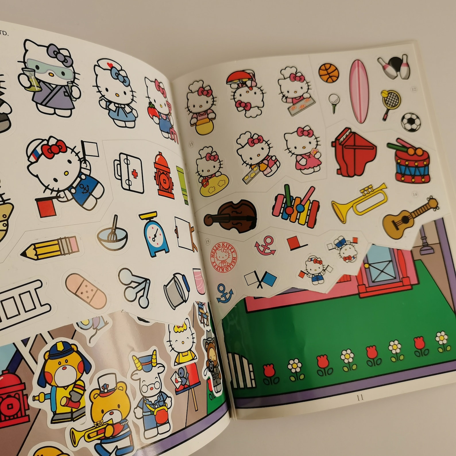 Hello Kitty Sticker Book Treasury USED Over 350 Stickers - Etsy