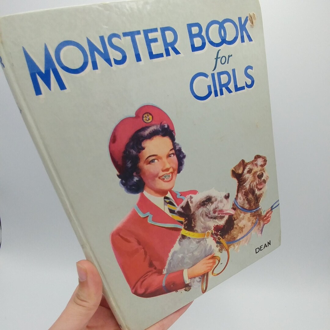 Vintage 1940s Monster Book for Girls, Annual Young Women Fiction ...