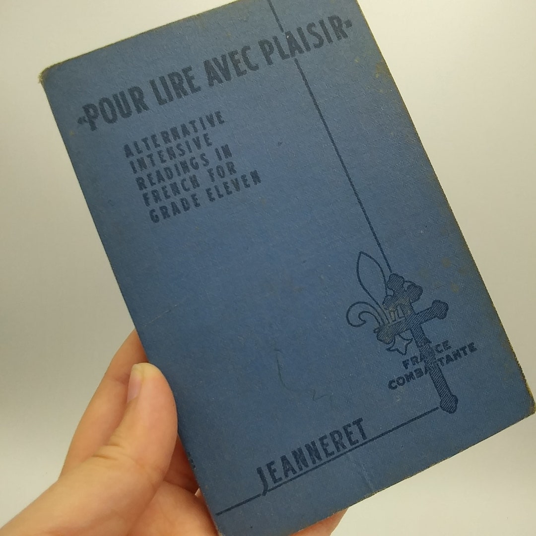 Vintage 1942 French Language Student Book Pour Lire Avec Plaisir - Etsy
