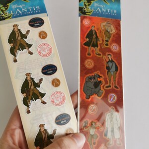 Atlantis Milo Thatch Sticker Sheets Set of 2 Packs, Sandylion Stickers ...