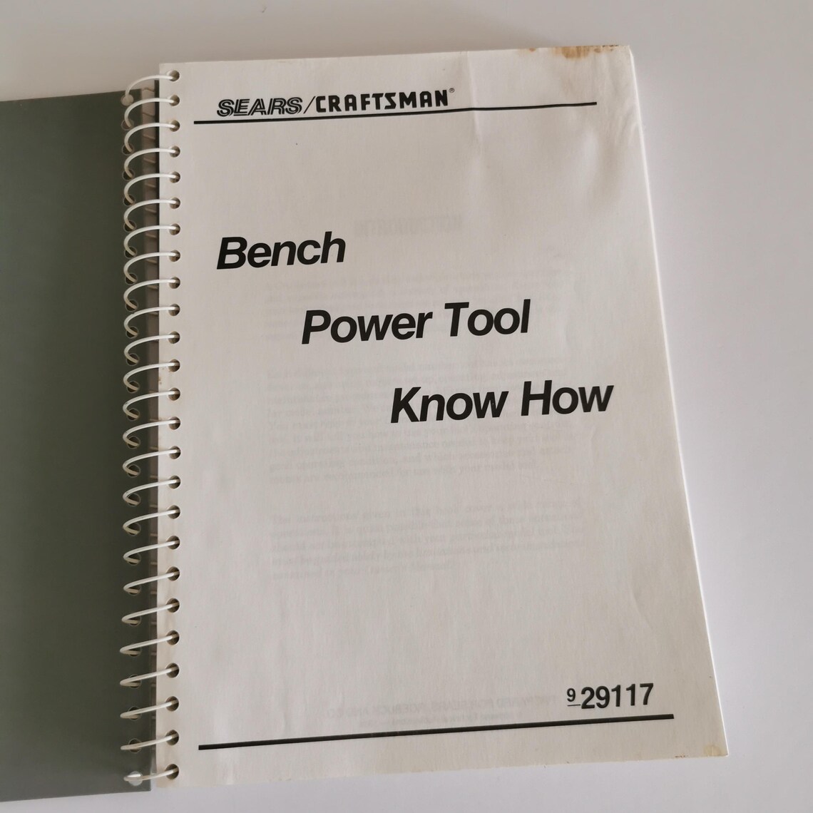 1989 Sears Craftsman Bench Power Tool Know-how Guide Vintage Reference ...