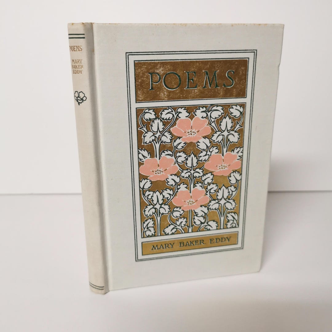 1910 Poems by Mary Baker Eddy White Hardcover Antique Book Christian Science Movement - Etsy