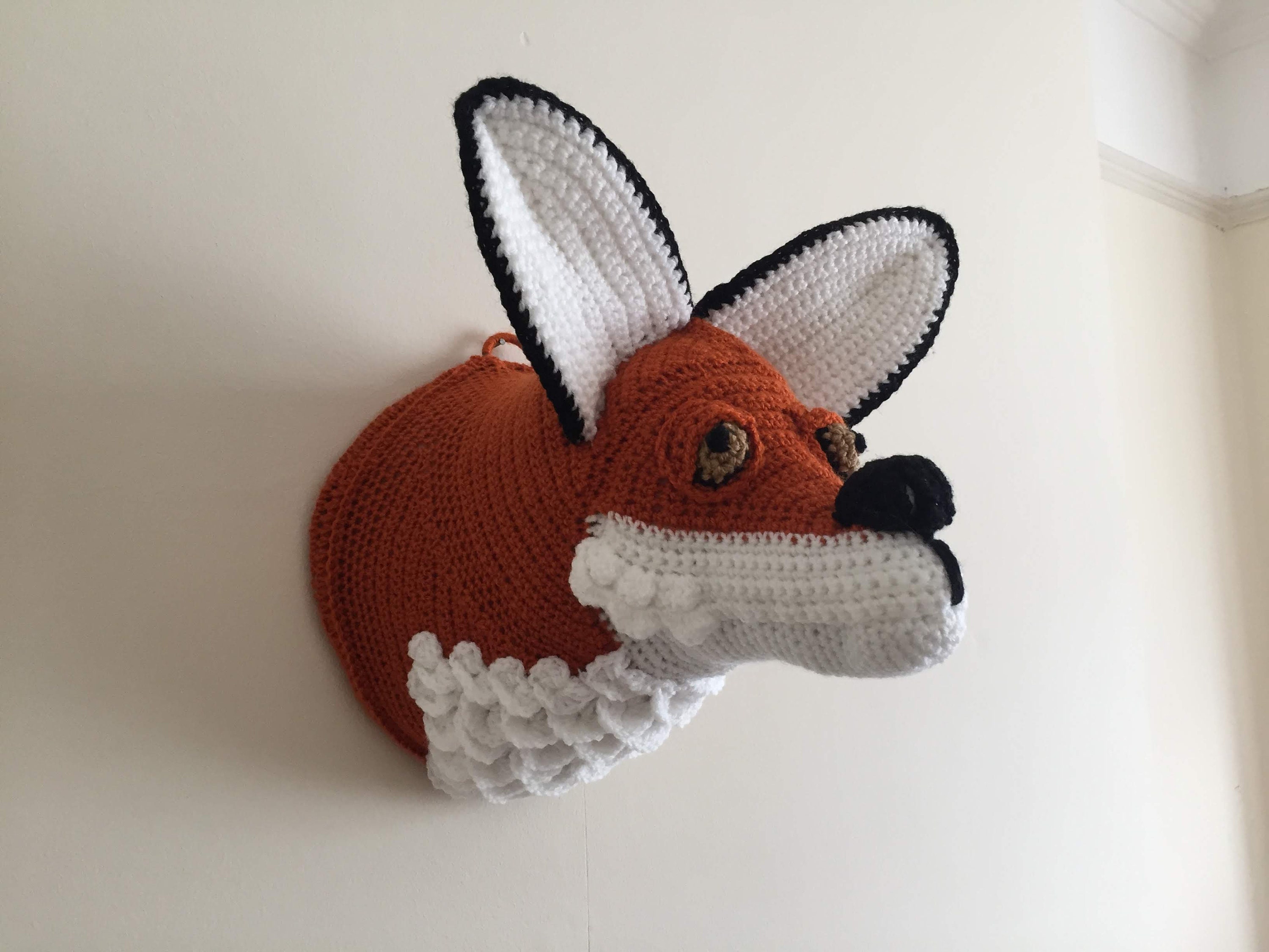 Crochet Fox Trophy Head - Etsy UK