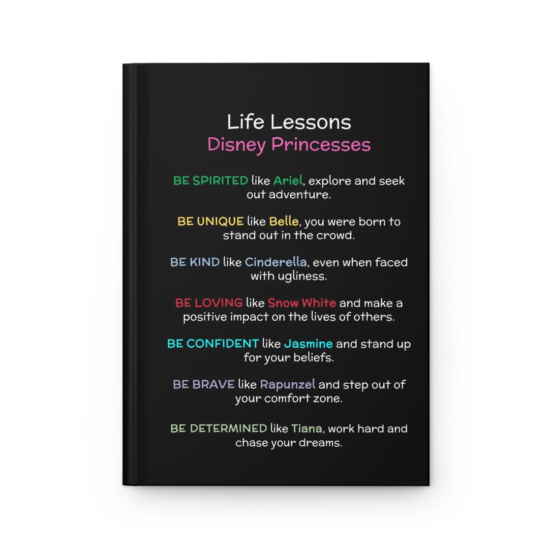 Disney Princess Life Lessons Journal, Inspirational Journal for Kids ...