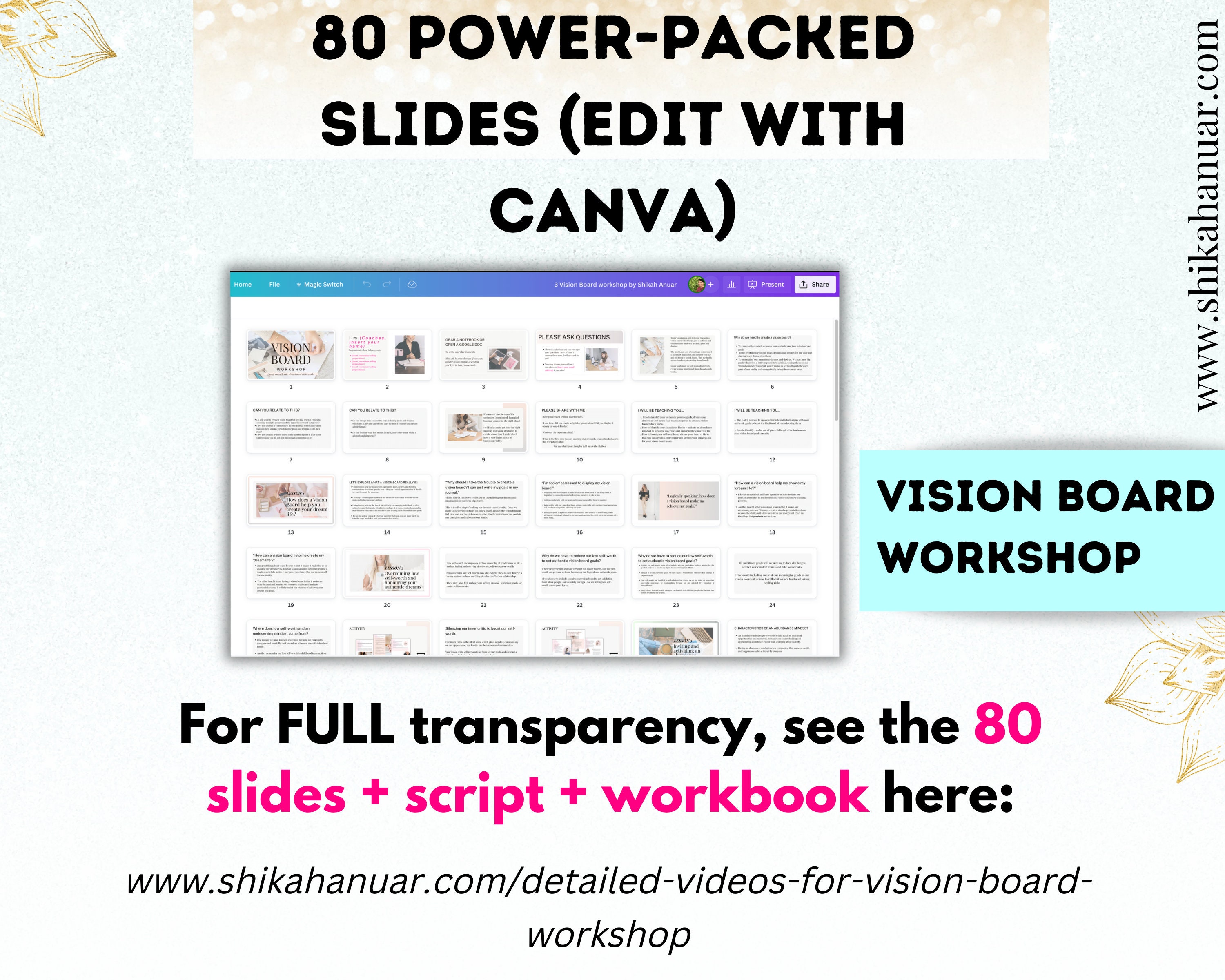 Done for You Vision Board Workshop | Done for You Coaching Course ...