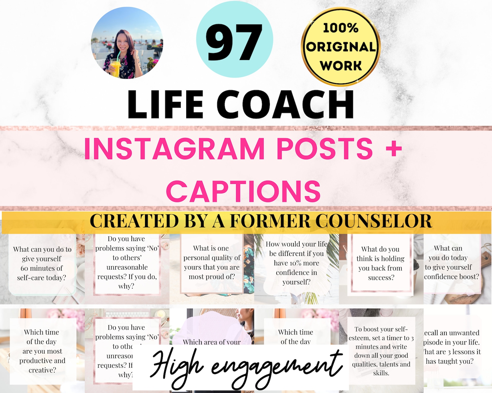 Canva Editable Posts Canva Template Life Coach Ready to Post Quotes ...