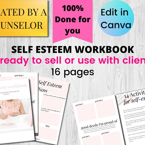 Self-esteem Life Coaching Tools Coaching Workbook Life - Etsy