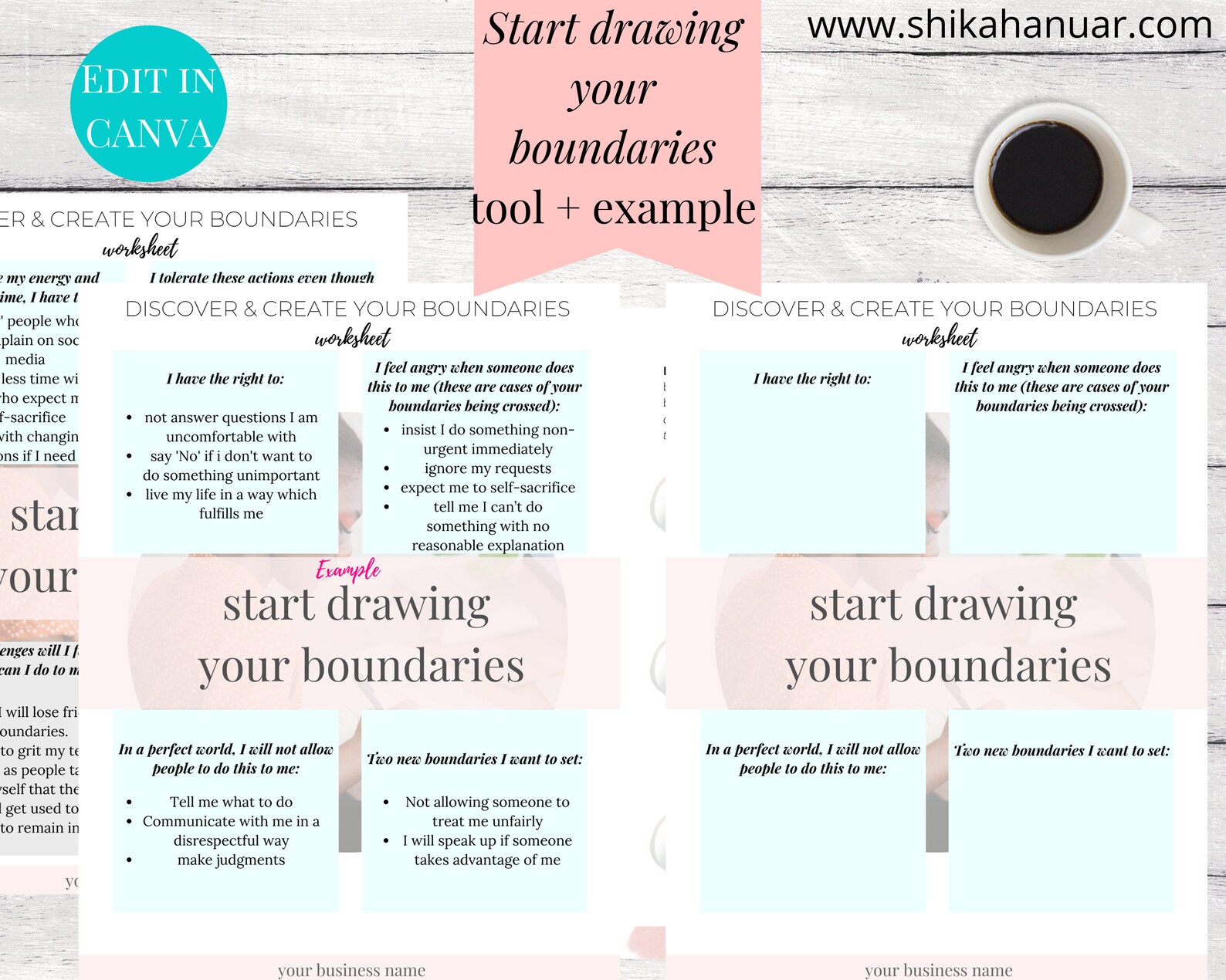 Healthy Boundaries Coaching Tool | Life Coach Tools | Coaching ...