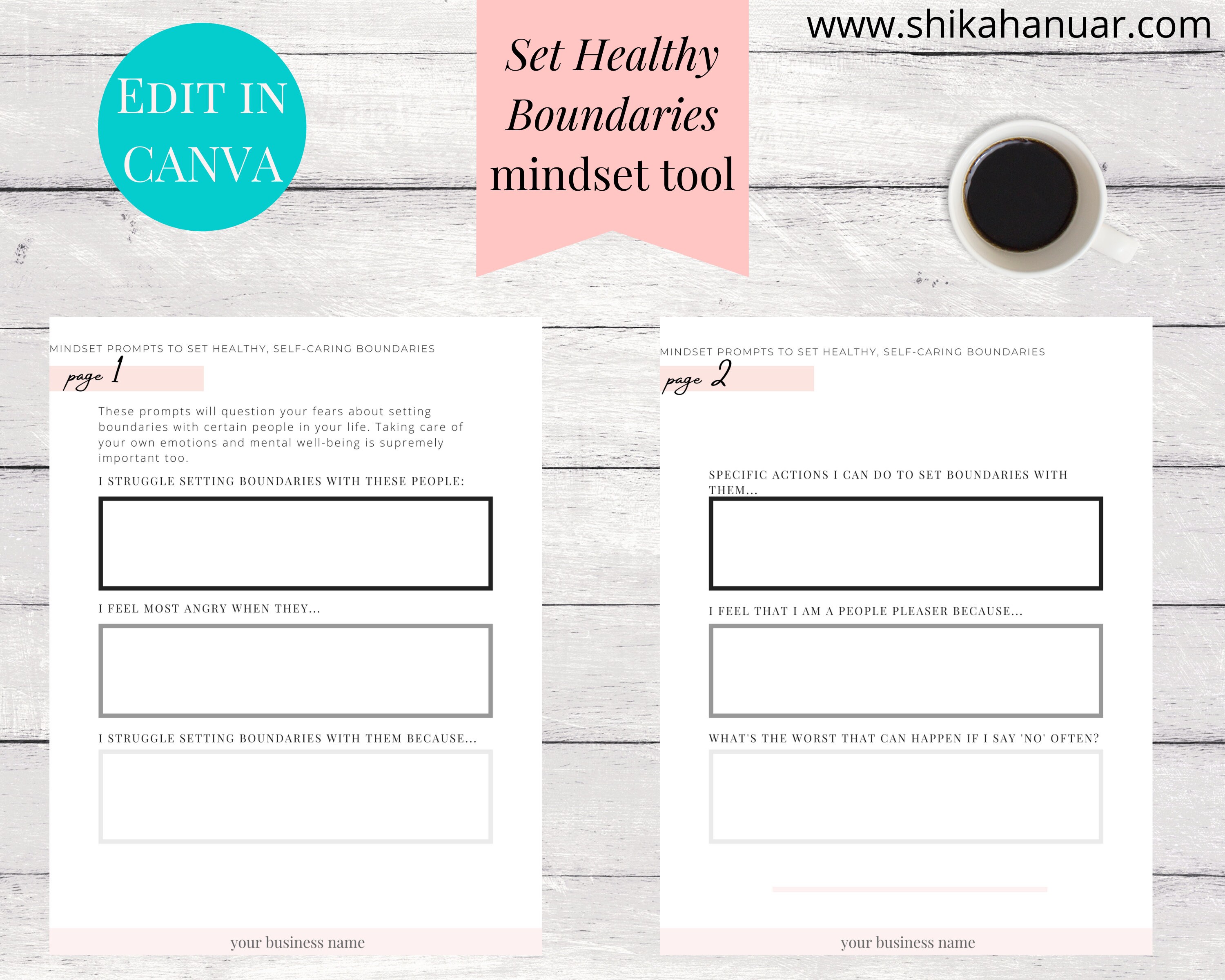 Healthy Boundaries Coaching Tool | Life Coach Tools | Coaching ...
