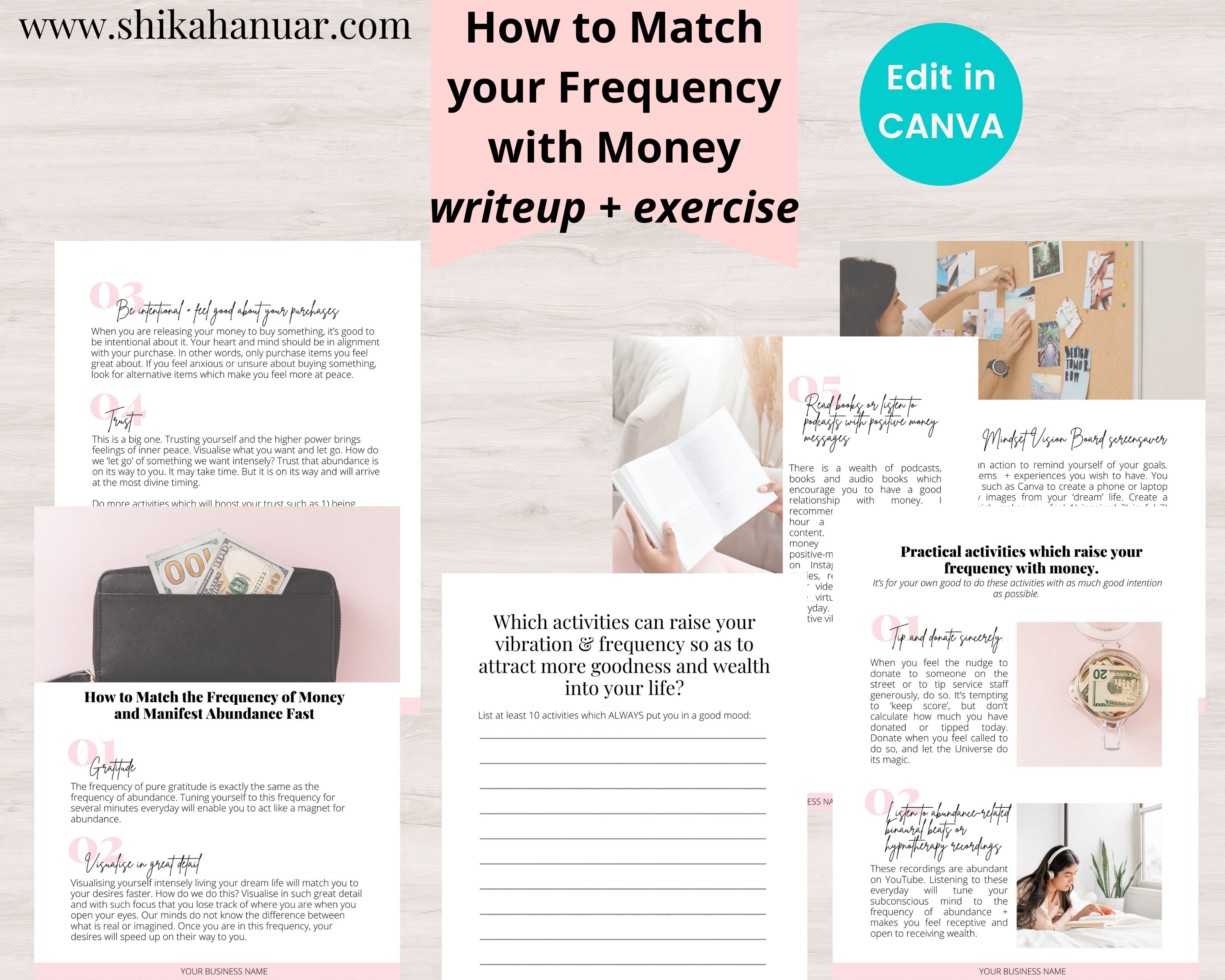 Abundance Mindset Coaching Tool | Life Coaching Tools | Coach Workbook ...