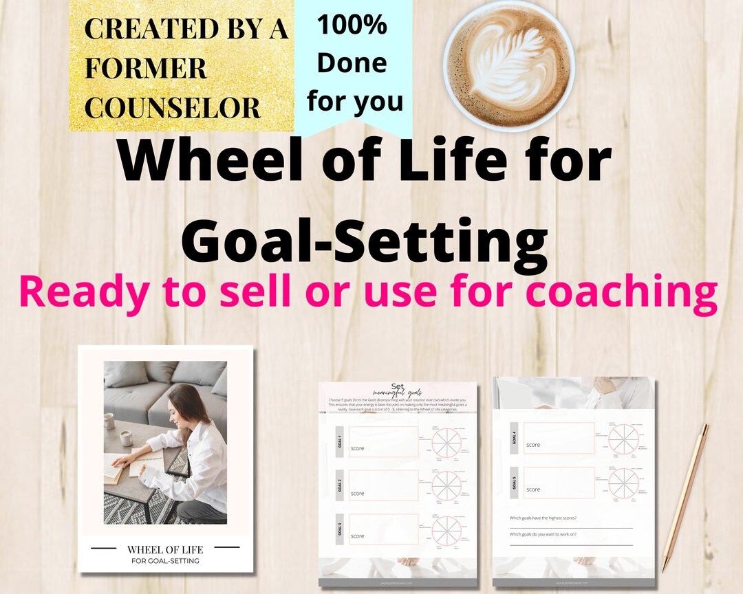 Wheel of Life Coaching Tool | Coaching Workbook Canva | Coaching ...