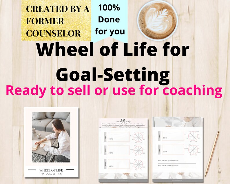 Wheel of Life Coaching Tool Coaching Workbook Canva Coaching Toolkit ...