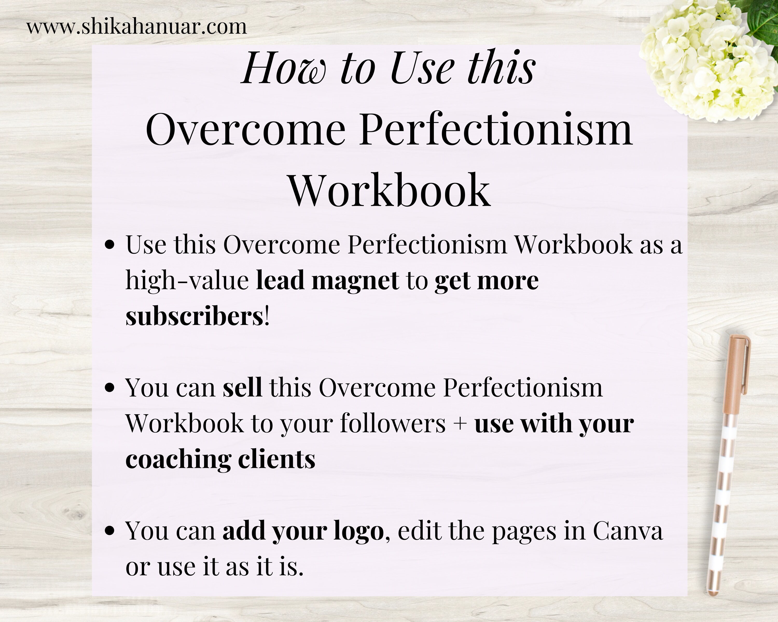 Overcome Perfectionism Life Coach Workbook Coaching Workbook - Etsy