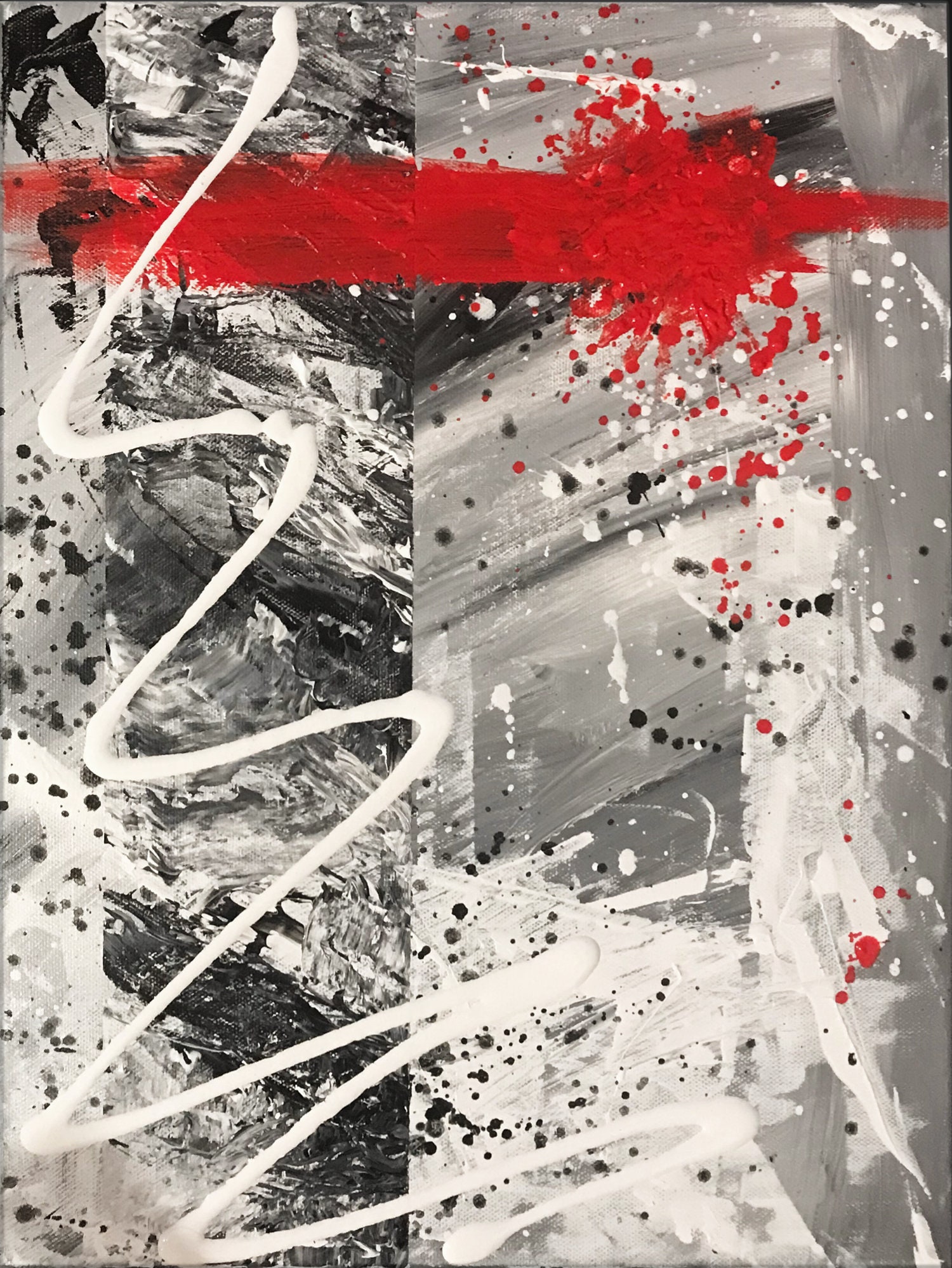 Acrylic Painting on Canvas "barricade" - Etsy