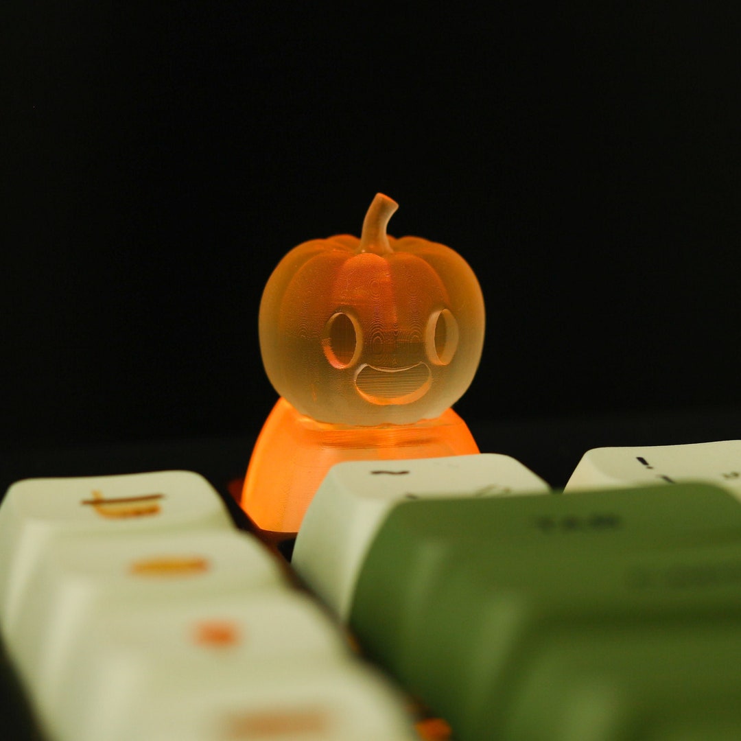 All Hail the Pumpkin Key 3D Printed Resin Artisan Cherry MX XDA Keycap ...