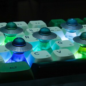 UFO Keycap 3D Printed Resin Artisan Cherry MX XDA Keyboard - Etsy