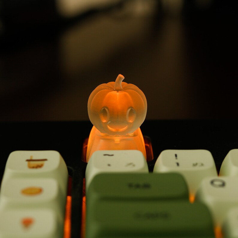 All Hail the Pumpkin Key 3D Printed Resin Artisan Cherry MX - Etsy