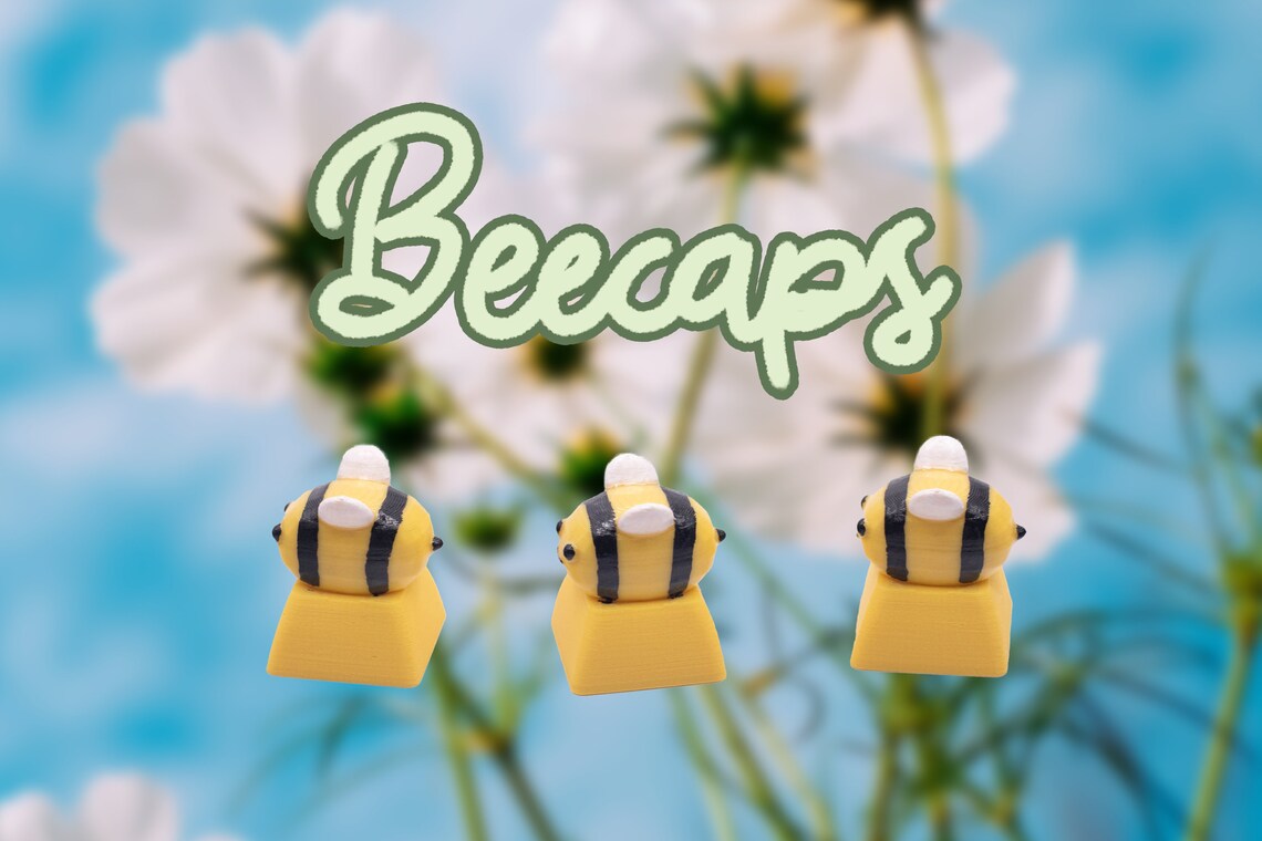 Cute Bee Keycap 3D Printed Artisan Cherry MX XDA Keyboard - Etsy