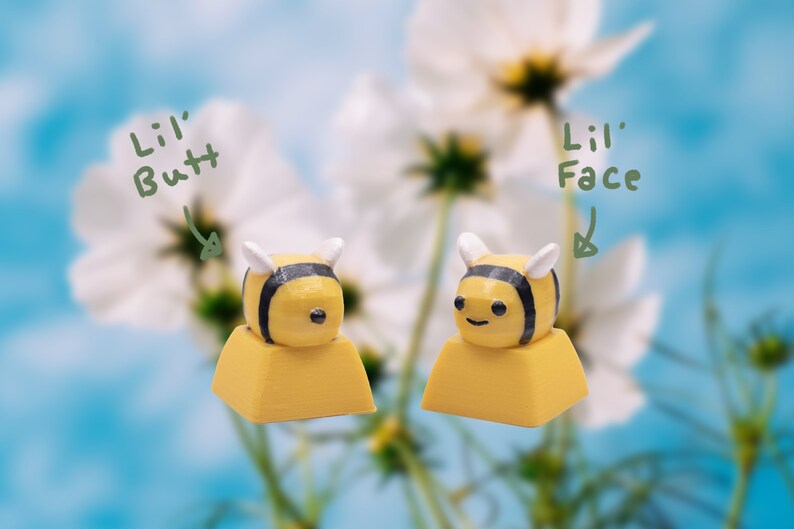 Cute Bee Keycap 3D Printed Artisan Cherry MX XDA Keyboard - Etsy