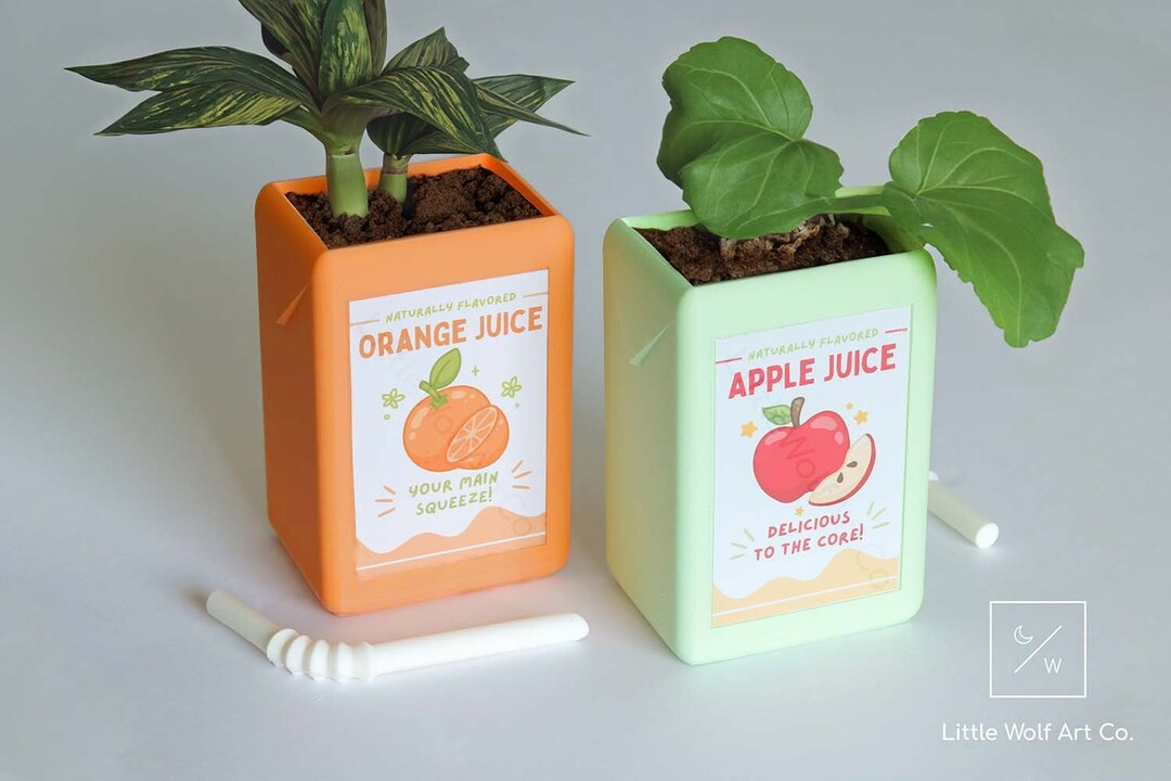 The Original Juice Box Planter by Littlewolfartco - Etsy