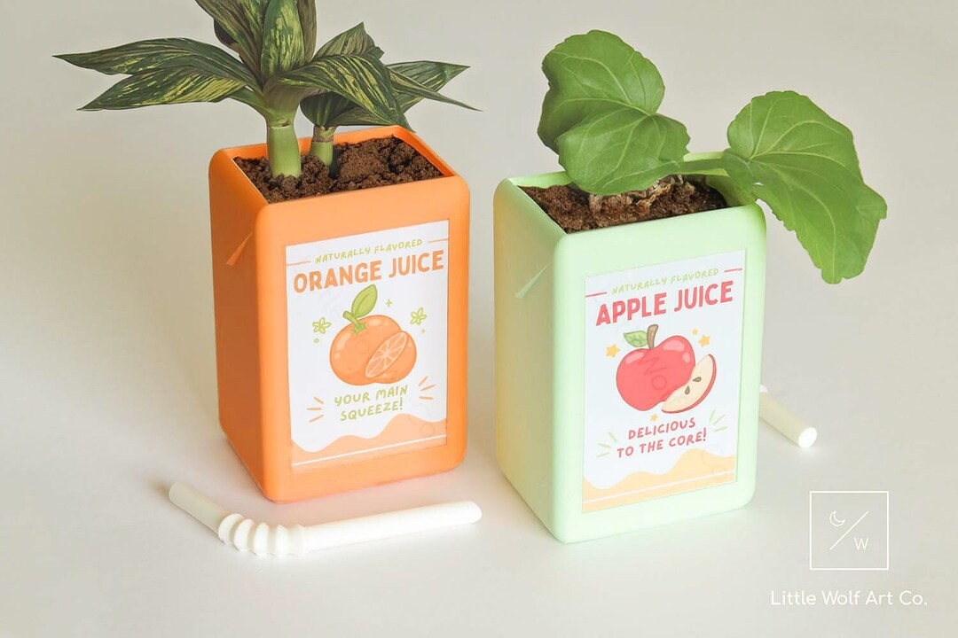 The Original Juice Box Planter by Littlewolfartco - Etsy