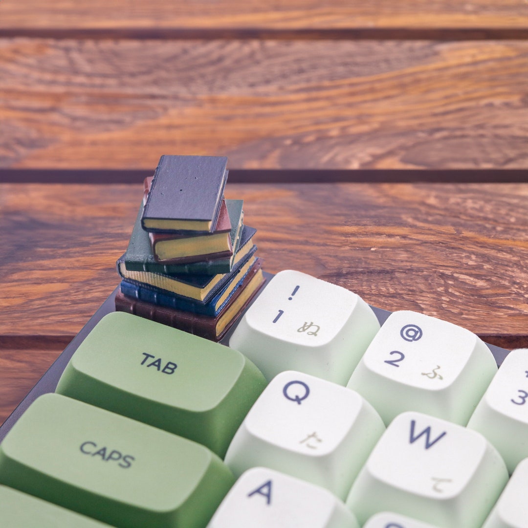 Book Stack Keycap 3D Printed Resin Artisan Cherry MX XDA Keyboard ...