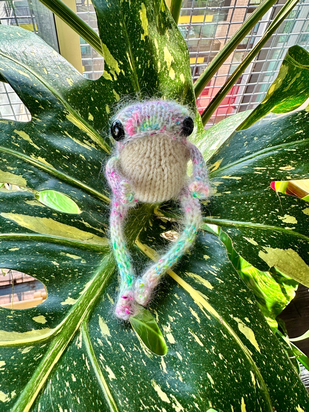 Froggy Adoption neon Small Knit Frog Mohair and Wool - Etsy