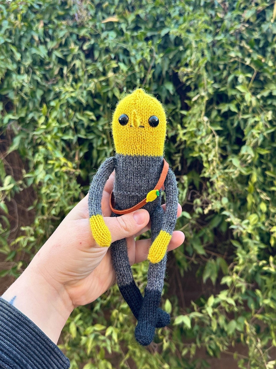 Lemongrab Knit Doll Adventure Time - Etsy