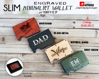 Engraved Metal Wallet - Etsy