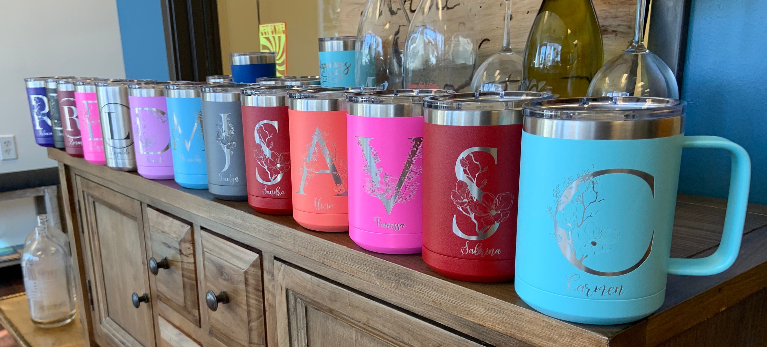 Personalized and Custom Laser Engraved Tumblers, Mugs & Water Bottles ...