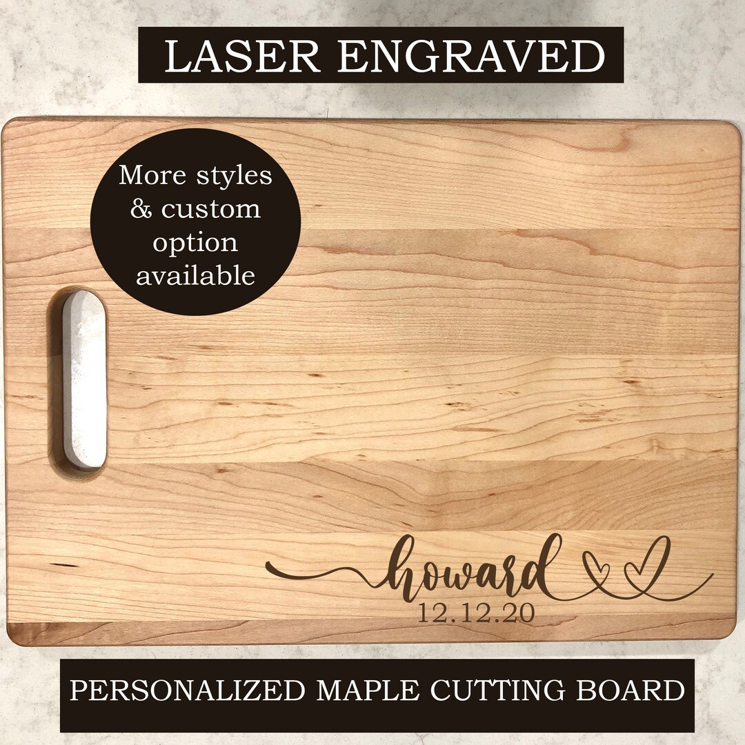 Personalized Maple Cutting Board: Engraved Kitchen Gift - Etsy