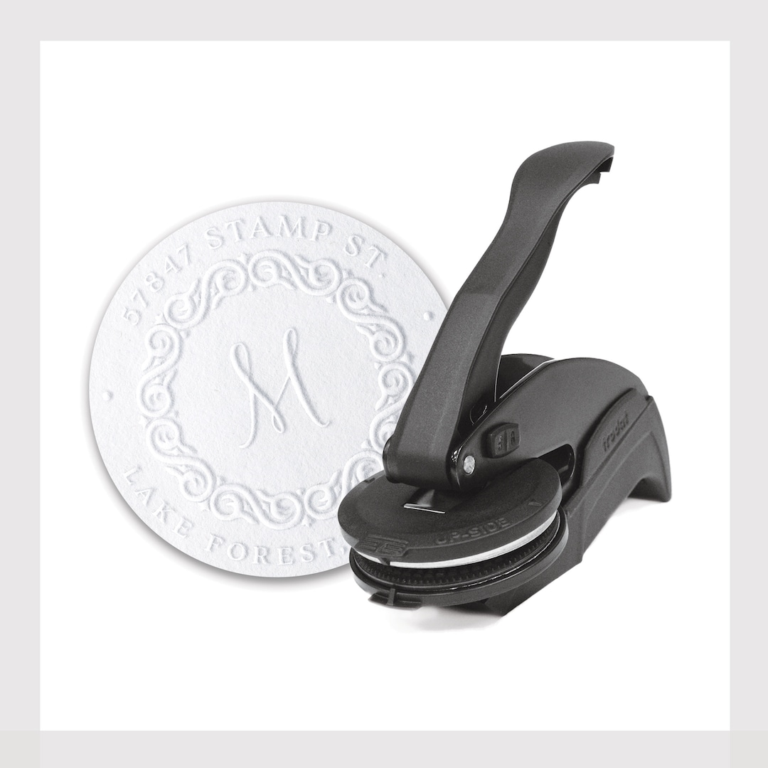 Custom Embosser Custom Metal Stamp Logo Stamp Embosser Envelope Press ...