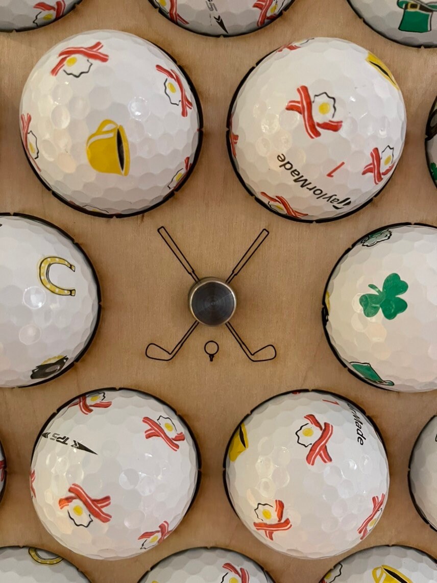 Golf Ball Collection Display: Laser Cut SVG File (digital Download) - Etsy