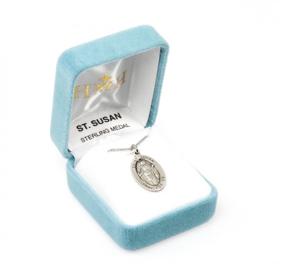 Saint Susan Oval Medal-pendant. - Etsy