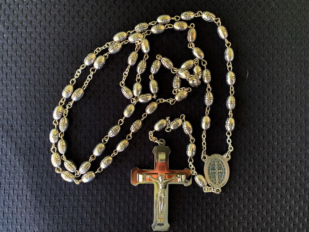 Metal Cross Handmade Rosary - Etsy