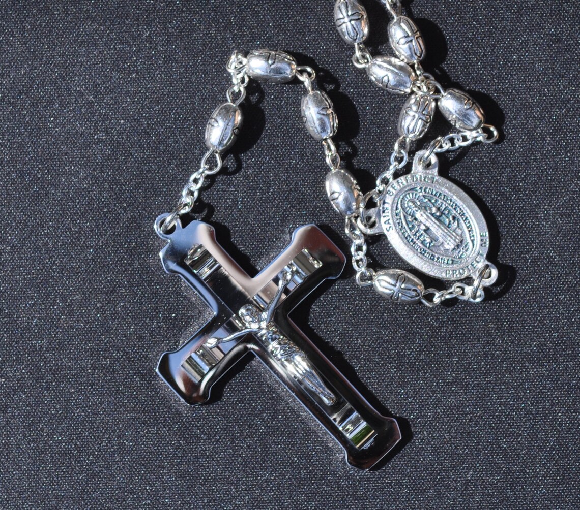 Metal Cross Handmade Rosary - Etsy