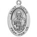 Saint Justin Oval Medal-pendant. - Etsy