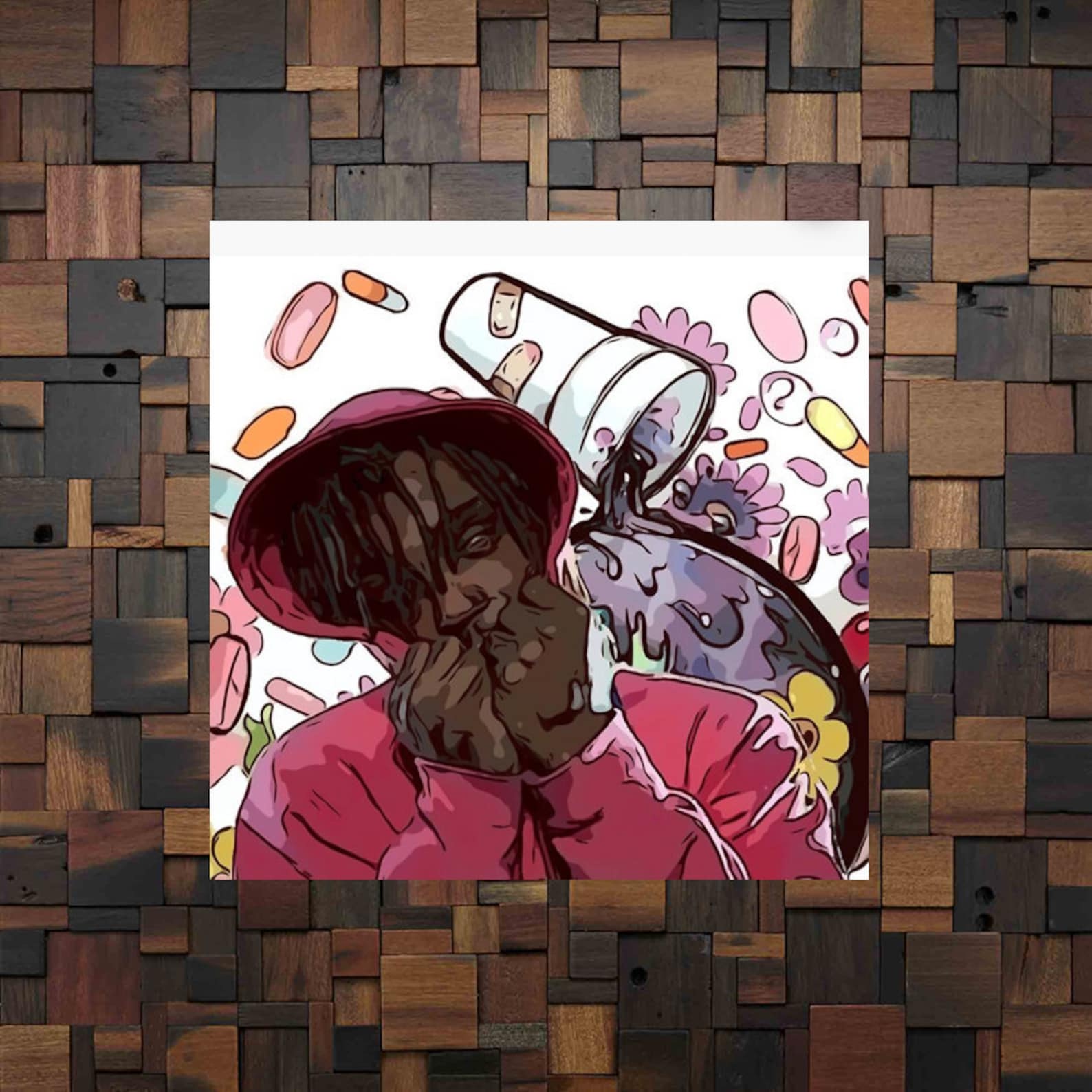 Juice Wrld Wall Poster Print Juice Wrld Art Room Home Wall Etsy