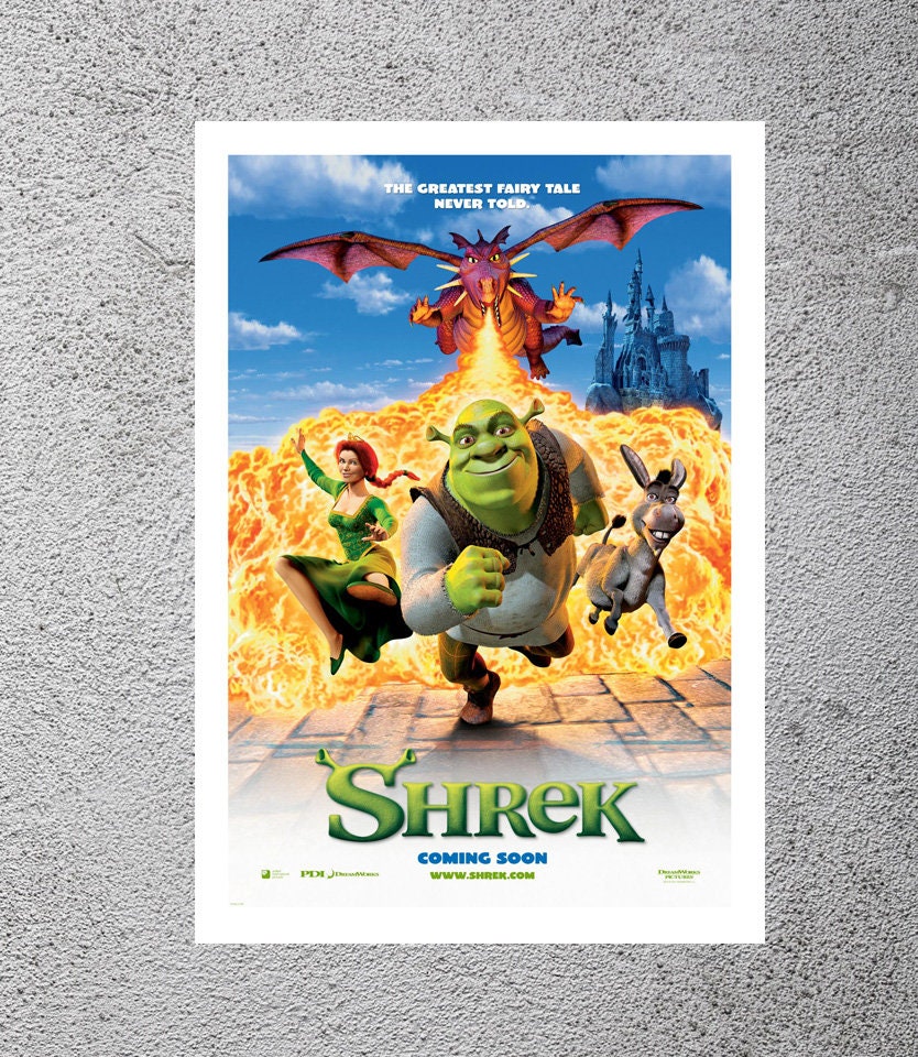 Shrek Poster Shrek Print Wall Art Room Home Decor Thema | Etsy
