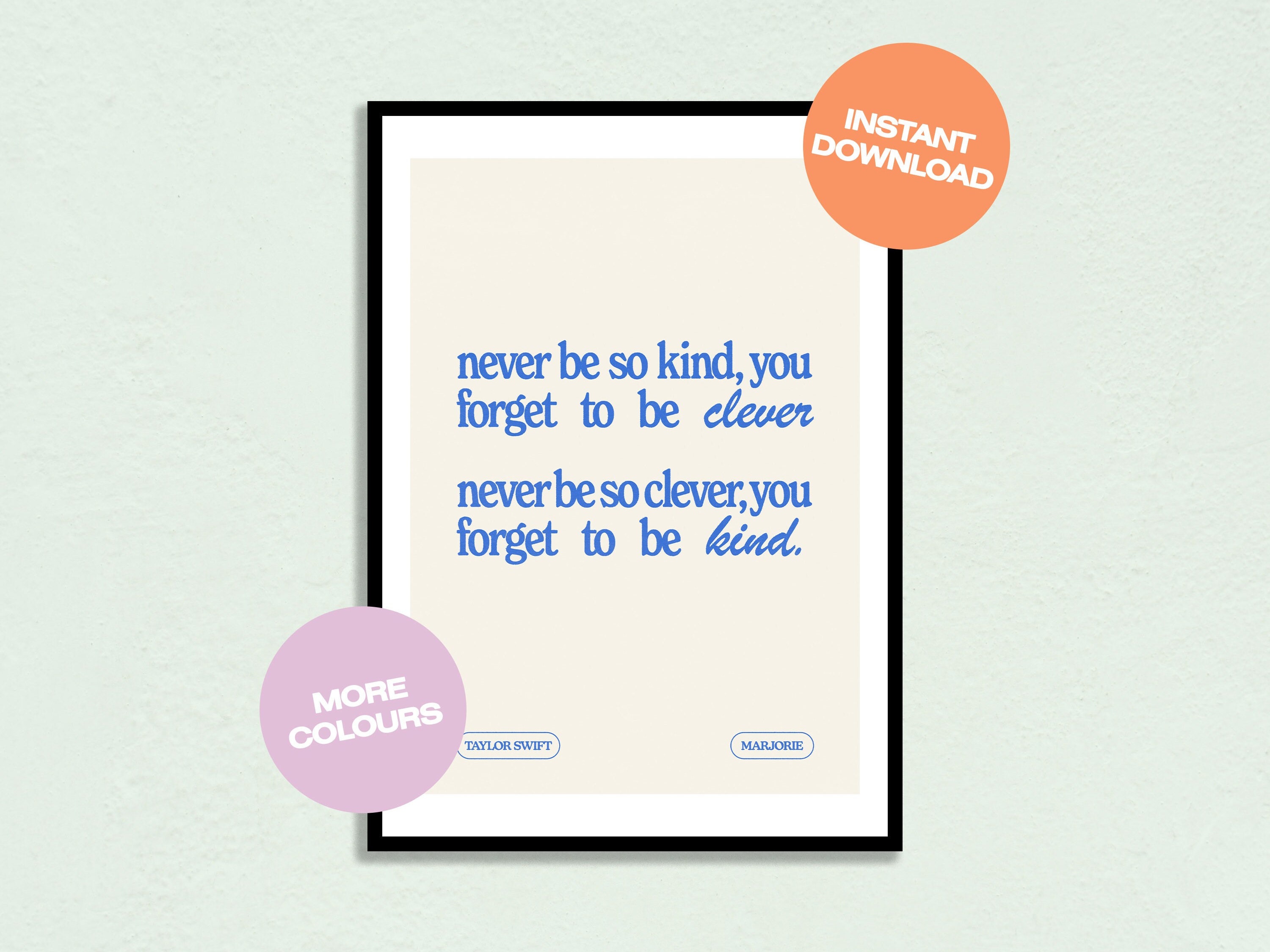 Taylor Swift Marjorie Evermore Lyrics Inspired Digital Download Print ...