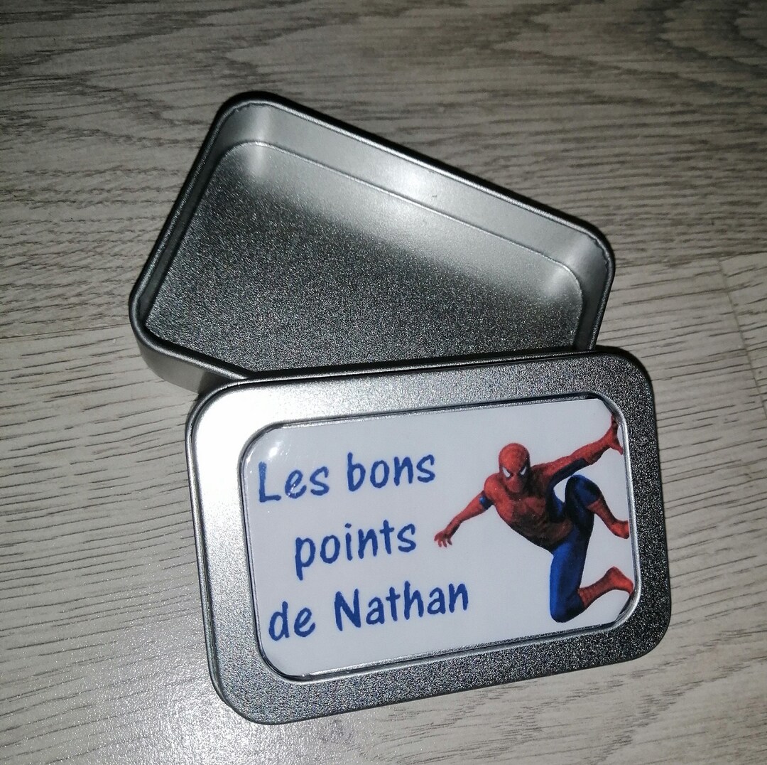 Good Points Box Spiderman Image Box for Child Customizable Name of Your ...