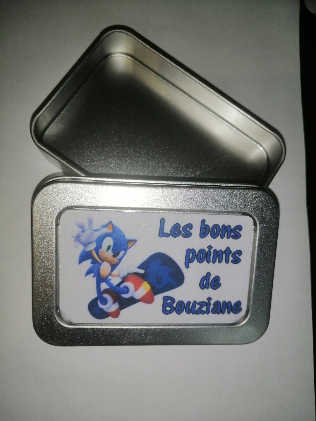 Boîte à bons points boîte à images sonic bleu pour enfant ...