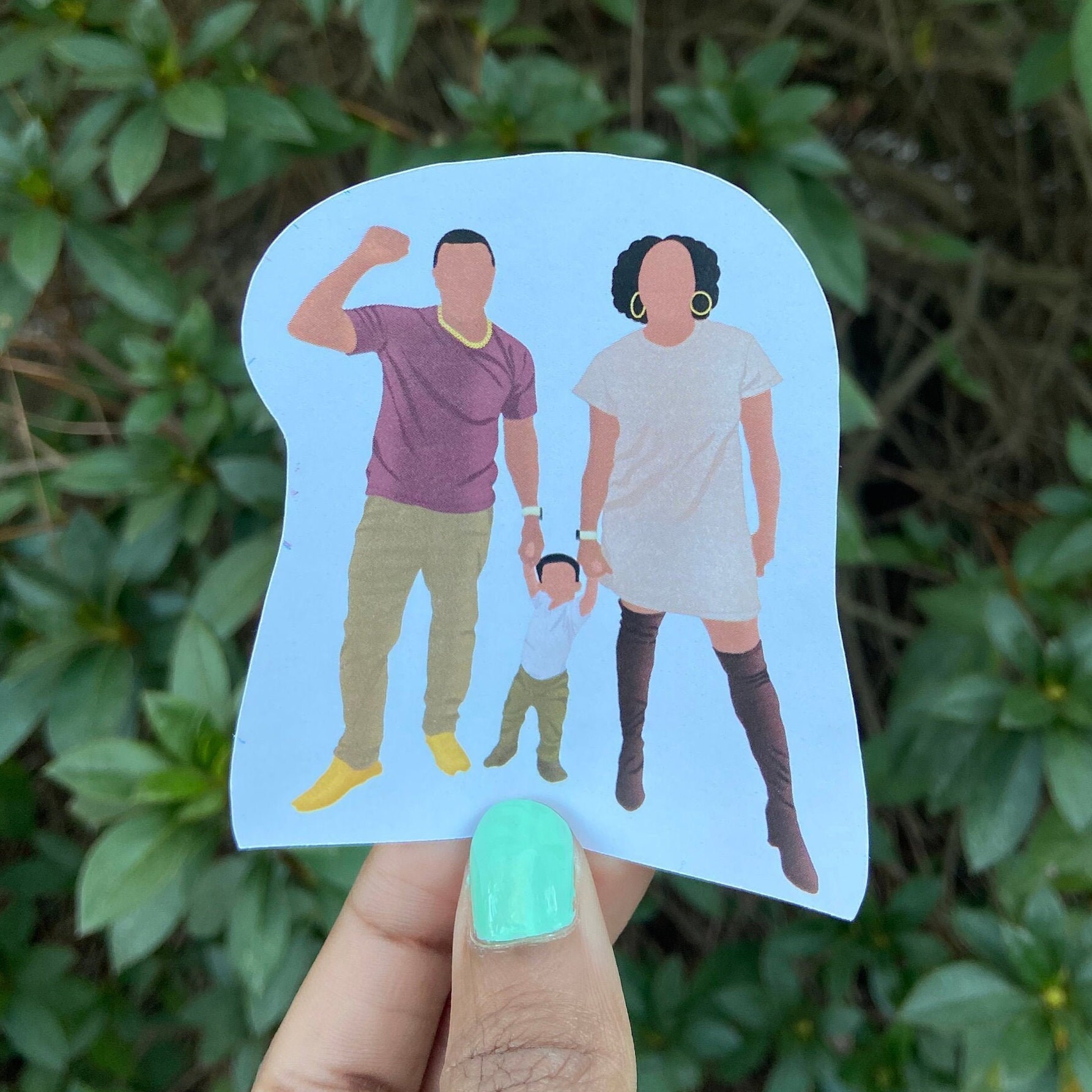 Custom Faceless Photo Stickers | Etsy